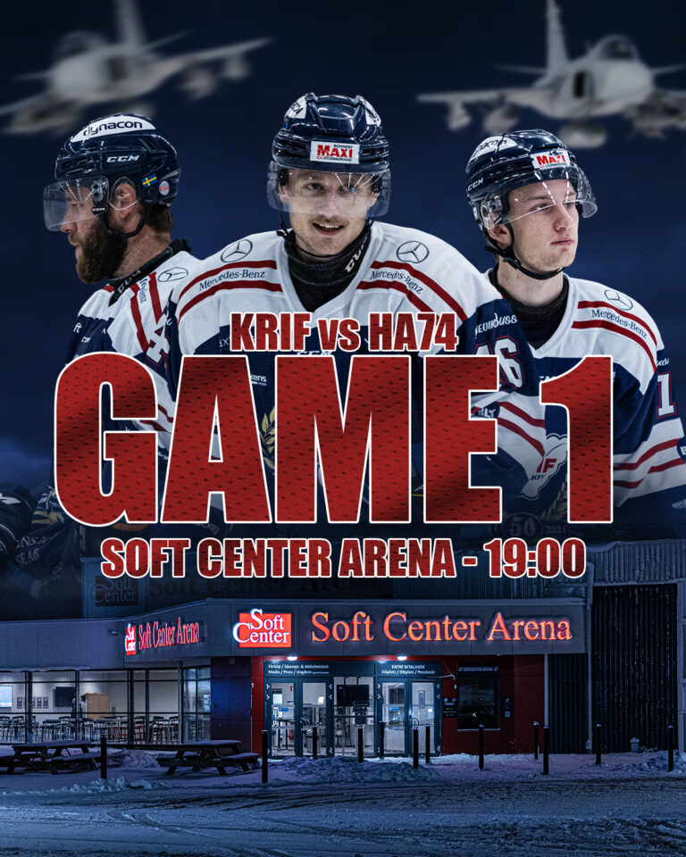 Matchdag: PlayOff1 – HA74 – KRIF – KRIF Hockey